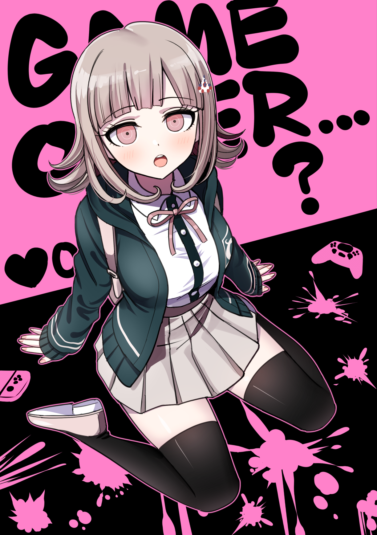 deadnooodles dangan-ronpa dangan-ronpa 2 nanami chiaki seifuku thighhighs | #1026435 | yande.re